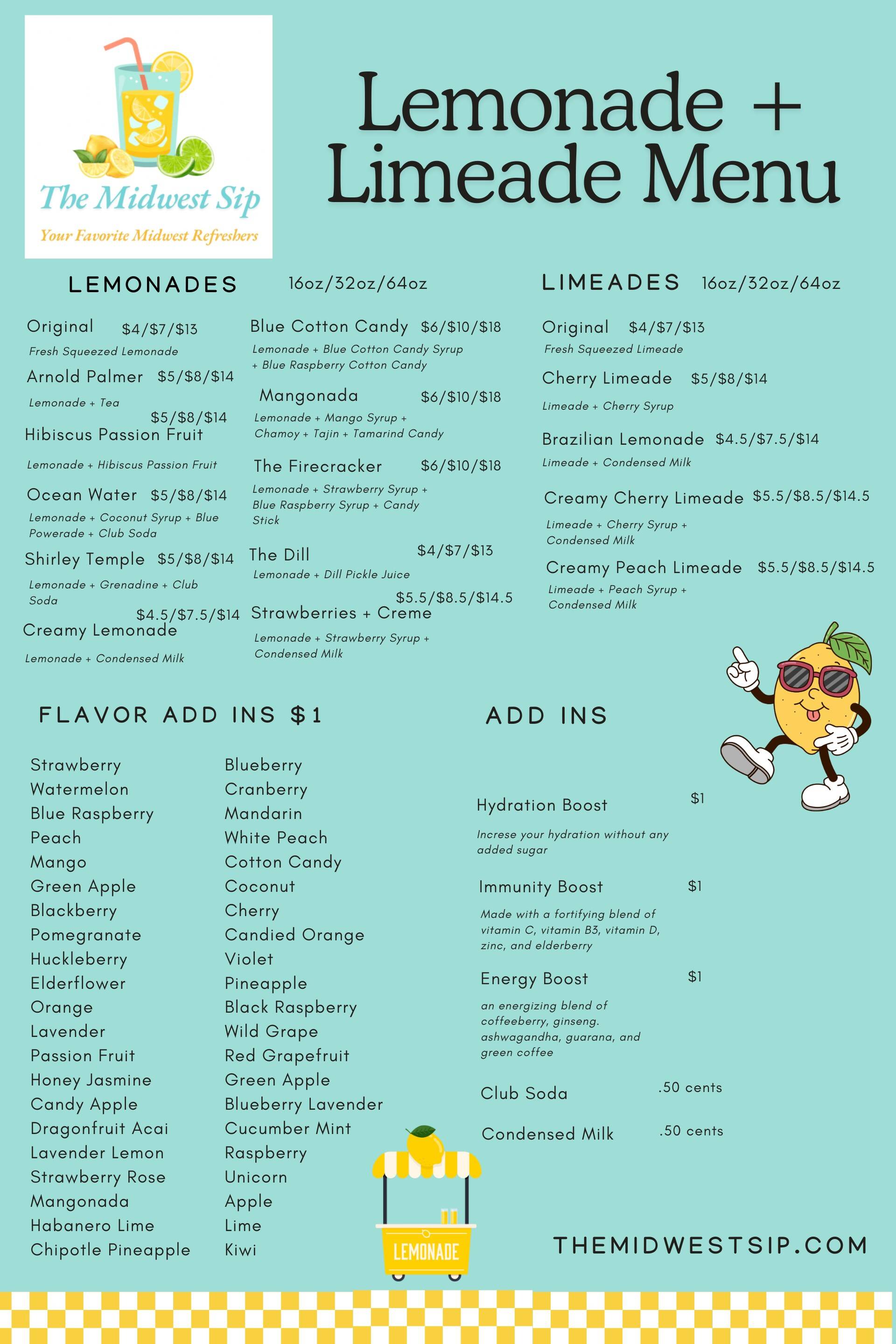 The Midwest Sip Menu